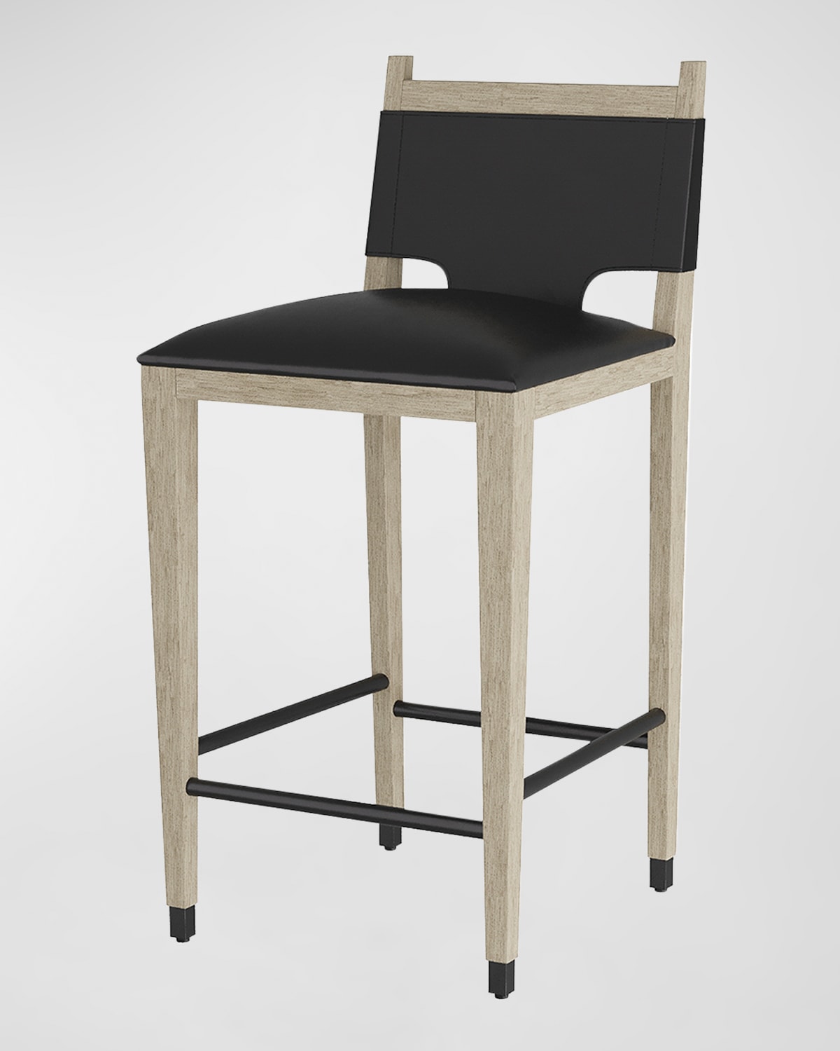 Arteriors Walsh Leather Bar Stool, 31” | Horchow