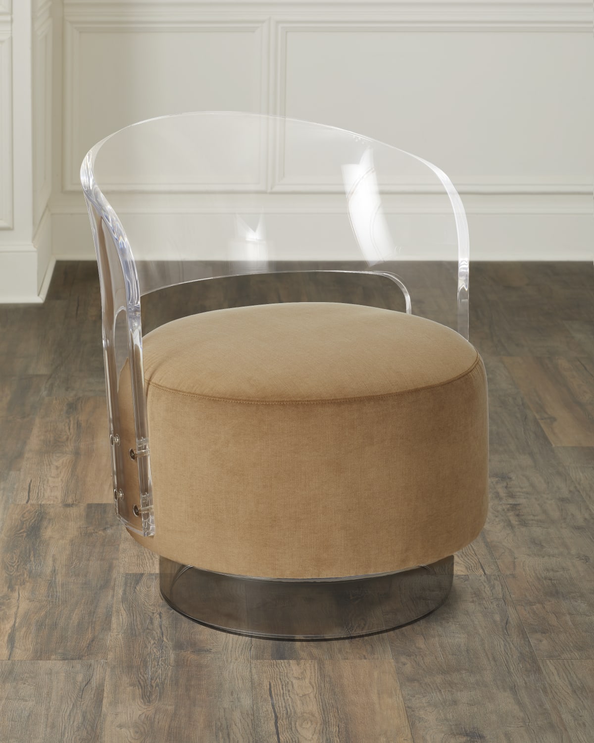 Bernhardt Interiors Camino Dusty Brick Swivel Chair | Horchow