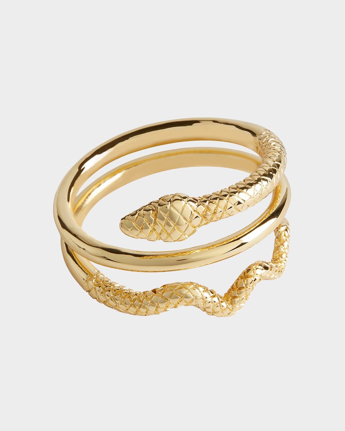 L'Objet Braided Gold-Plated Napkin Ring Jewels, Set of 4 | Horchow