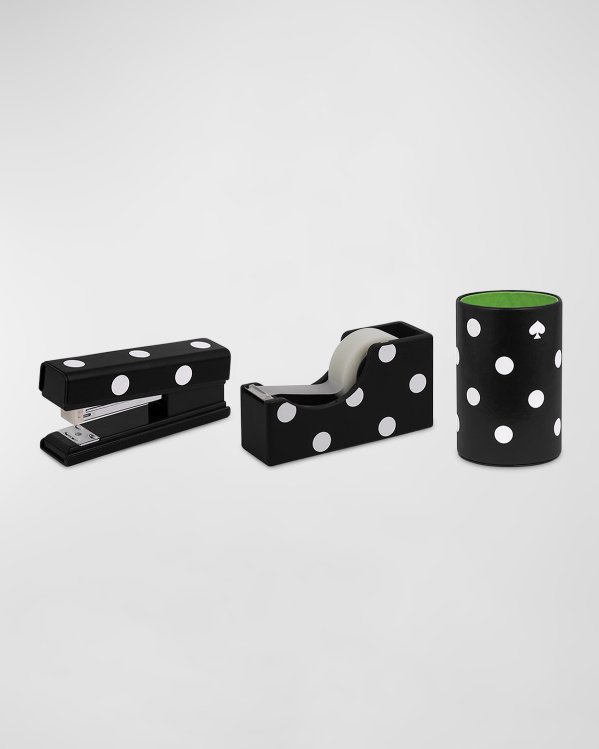 kate spade new york Black Spade Dot Desk Organization Set | Horchow