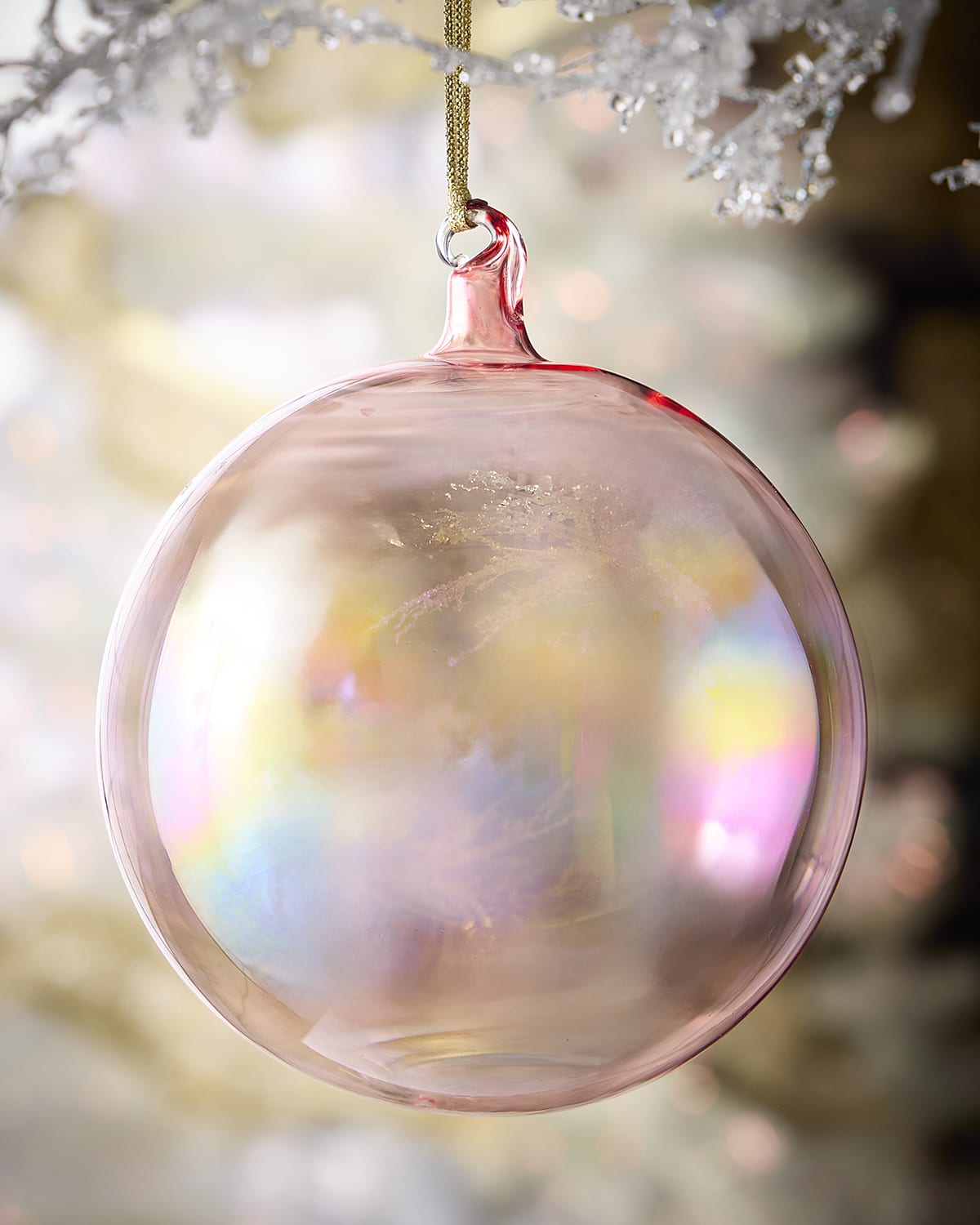 Jim Marvin Majestic Cobalt Glass Ball Christmas Ornament | Horchow