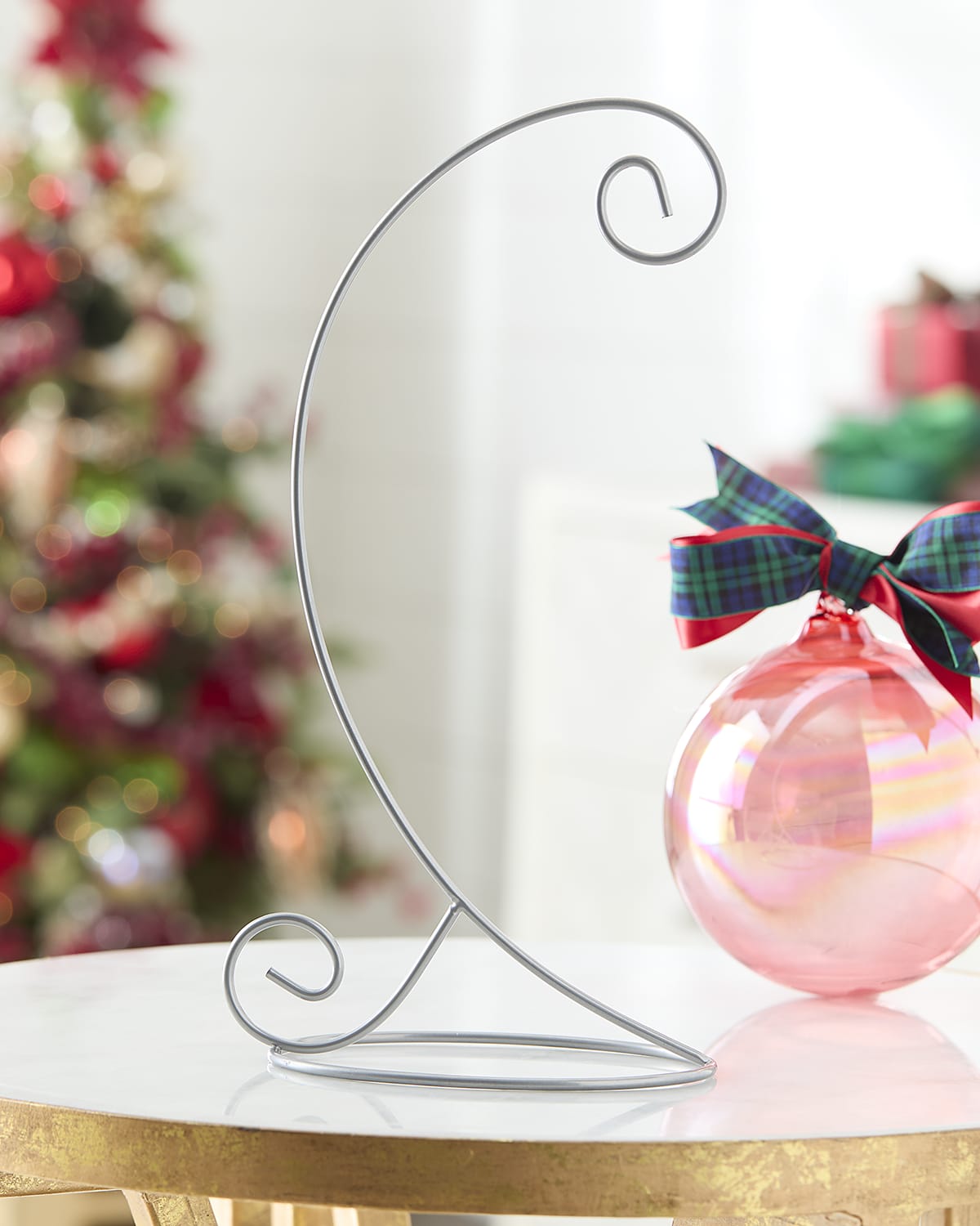 Coton Colors 2025 100mm Glass Ornament with Ornament Stand | Horchow