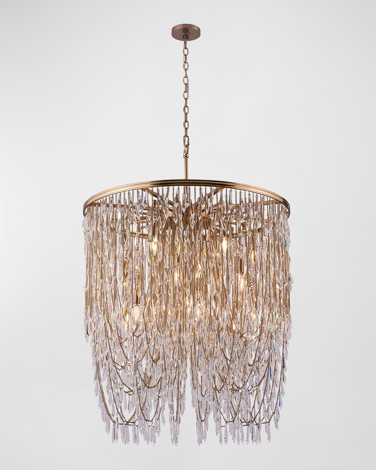 Kalco Lighting Uroko 34" 14-Light Chandelier | Horchow