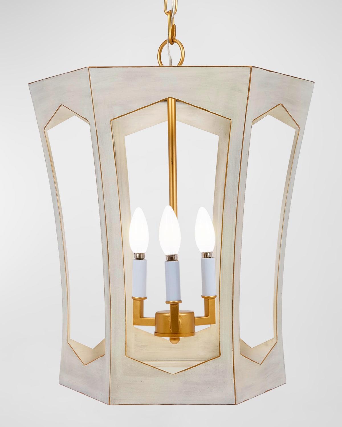 Old World Design Miriam Rectangular Metal Lantern | Horchow