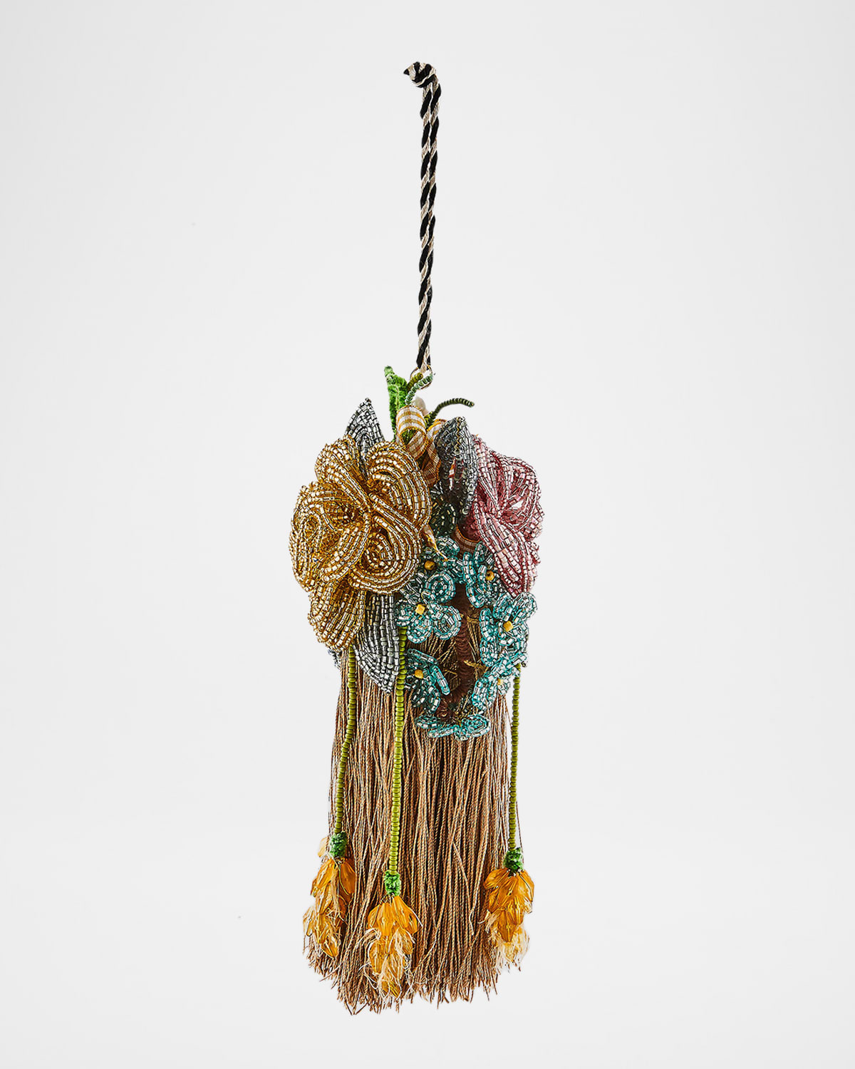 MacKenzie-Childs Bird Slate Ceramic Tassel | Horchow