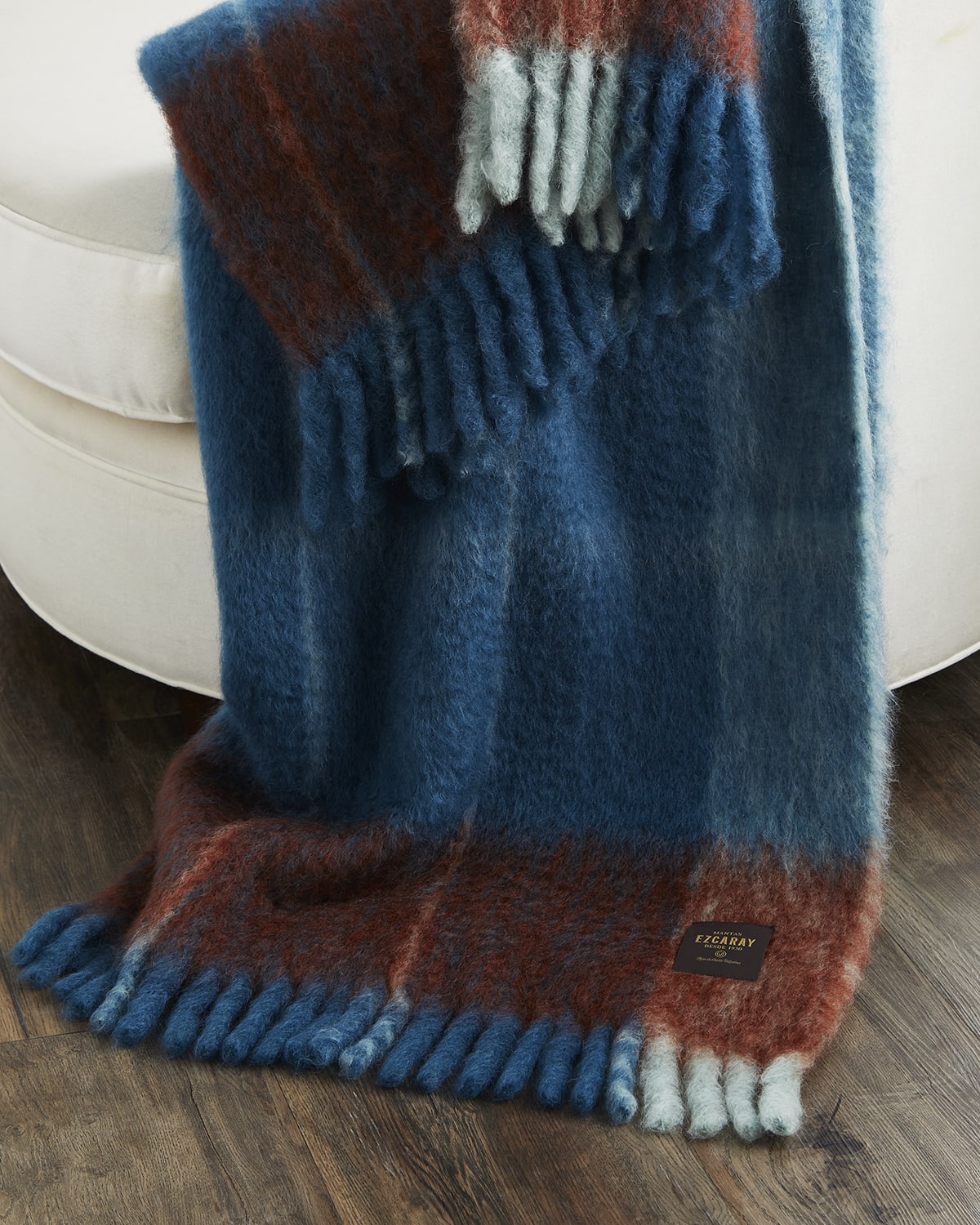 Mantas Ezcaray Mia Collection Mohair-Blend Throw Blanket | Horchow