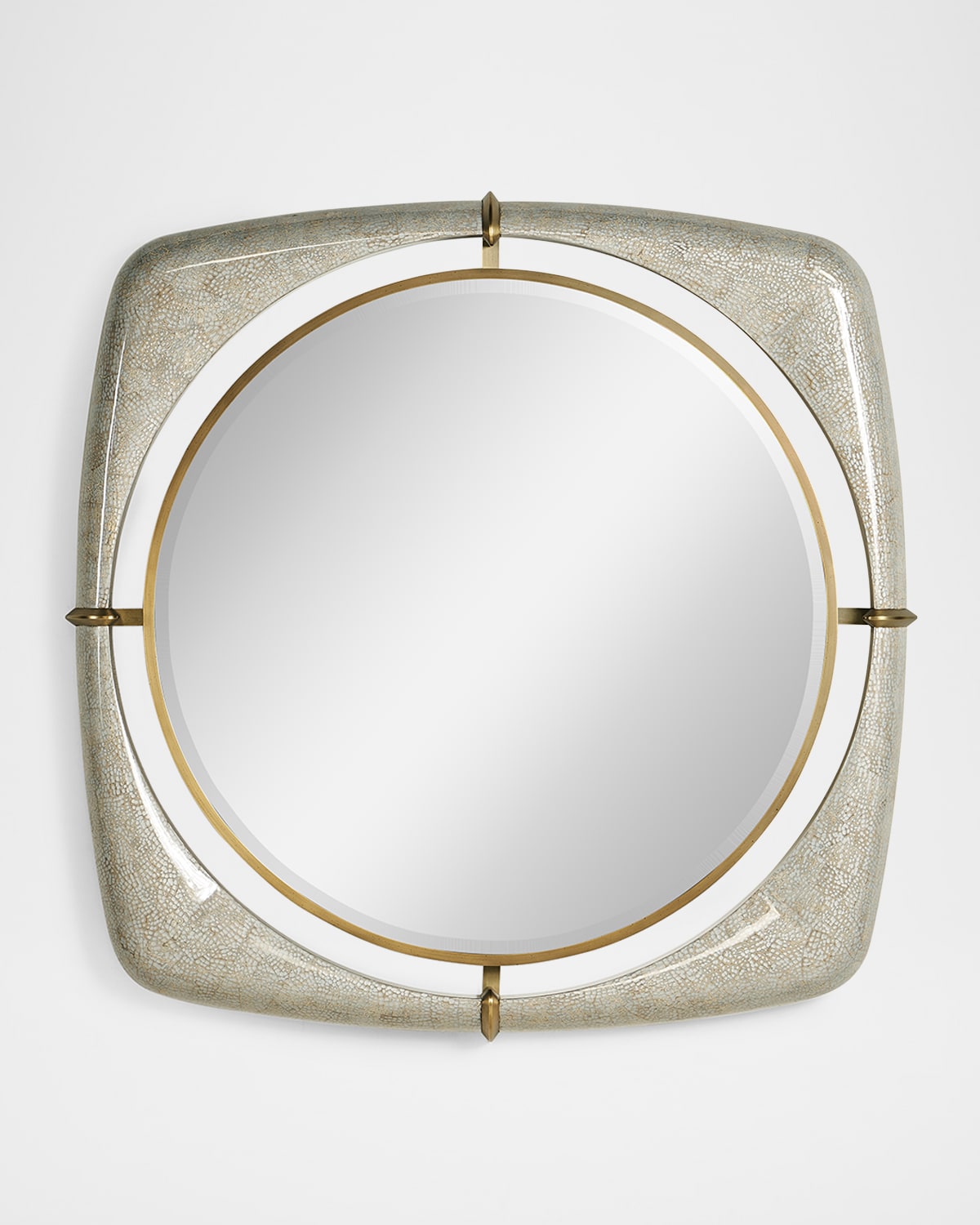 Jonathan Charles Water Gyre Round Multimedia Wall Mirror | Horchow