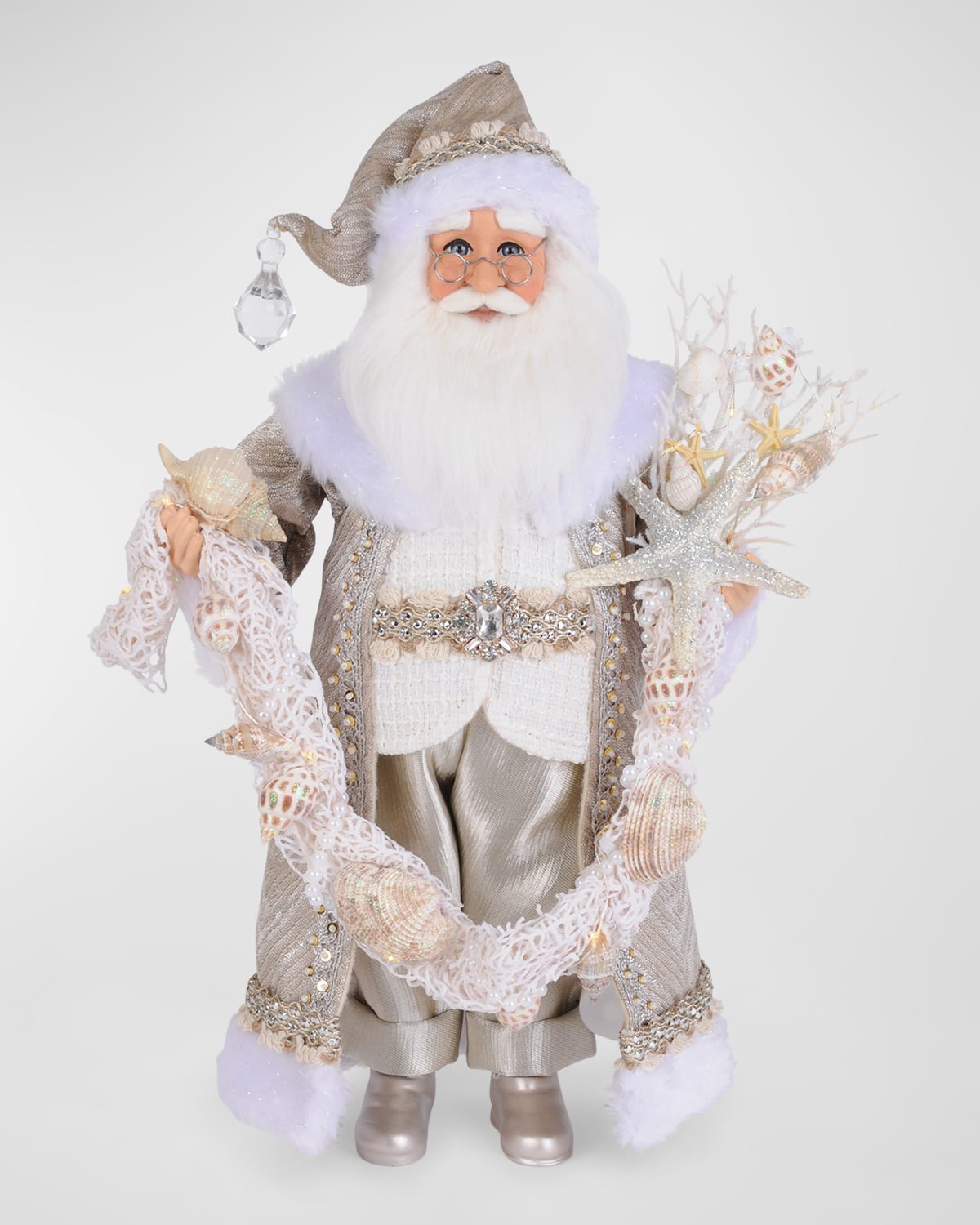 Karen Didion Originals Rose Gold Coastal Santa Figure | Horchow
