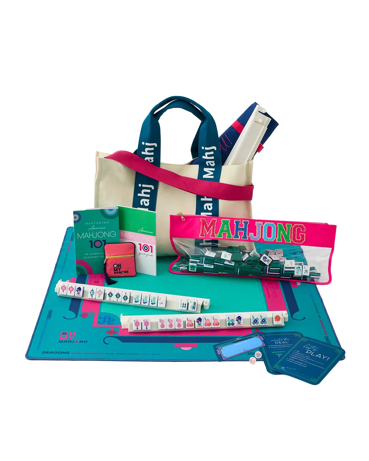 OH MY MAHJONG Shangri-La Neoprene Mahjong Mat | Horchow