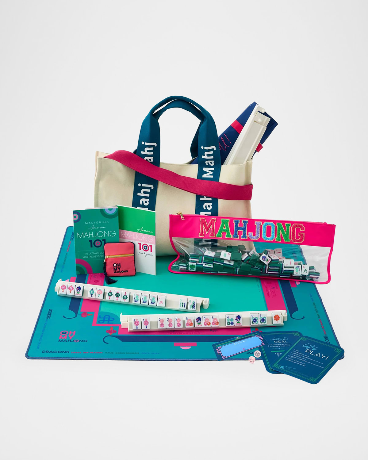 OH MY MAHJONG Aloha Mahjong Travel Set | Horchow