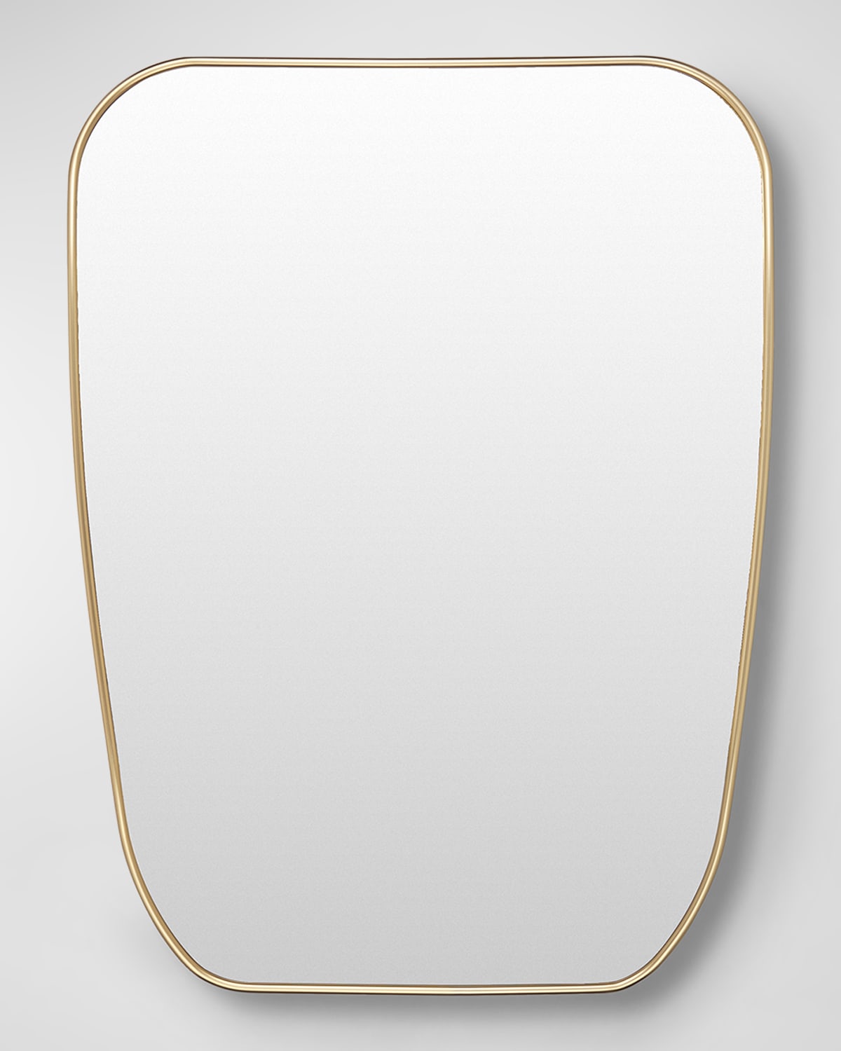 Surya Burnish Golden Round Mirror, 32" | Horchow