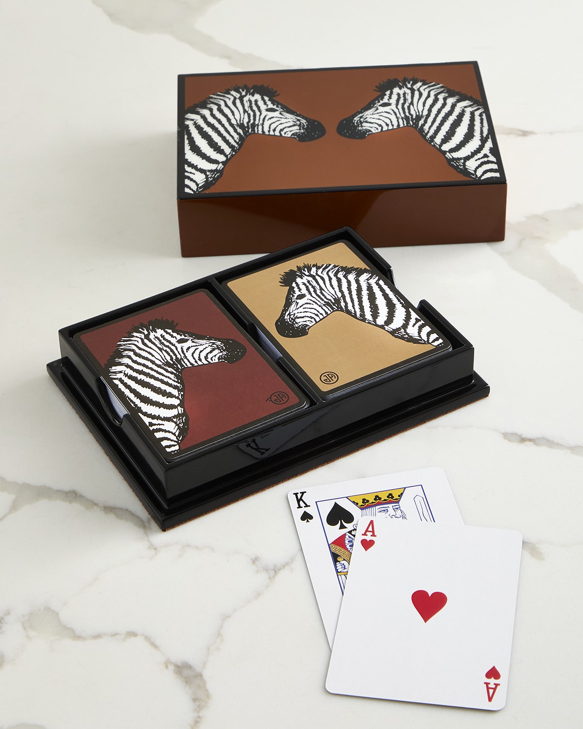 Jonathan Adler Basketweave Lacquer Card Set | Horchow