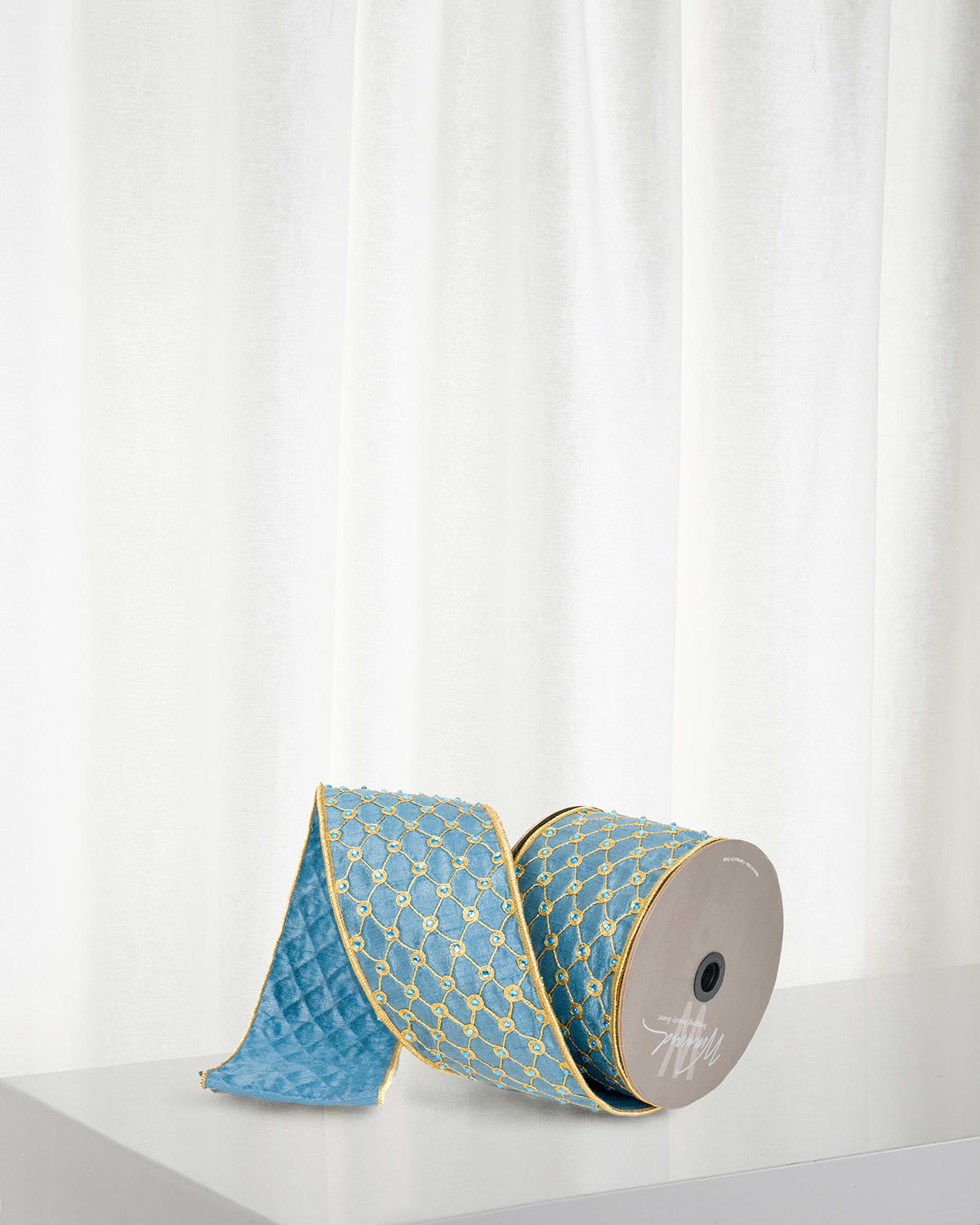 Winward Home Rhinestone Applique Ribbon, 4"W x 10 Yards | Horchow