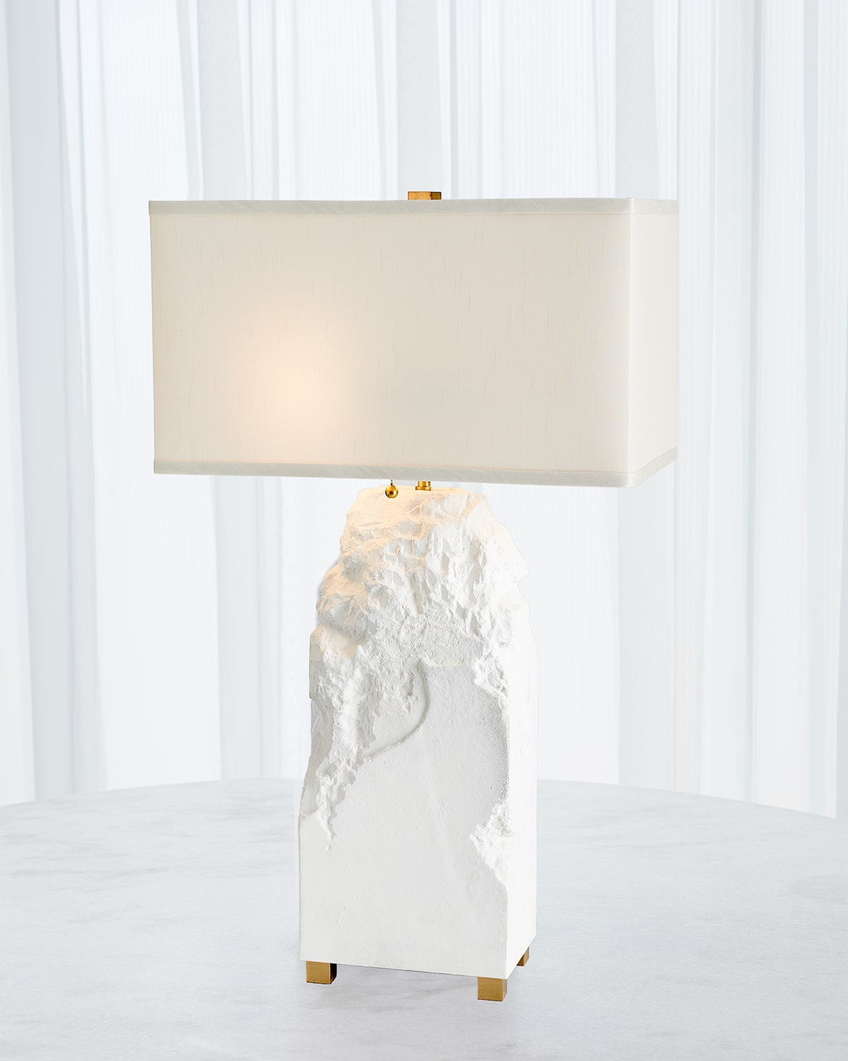 Global Views Stacked Faceted Crystal 32" Table Lamp | Horchow