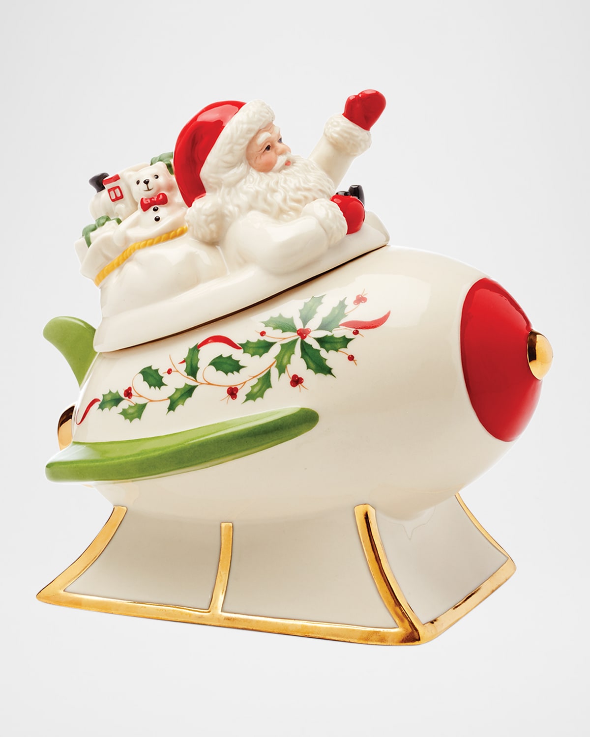 Lenox Holiday Hand-Painted Stripe Square Baker | Horchow