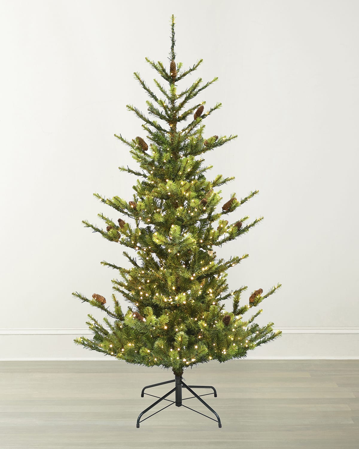 Winward Home Deluxe Village Mix Pine 3.5' Potted Pre-Lit Christmas Tree ...