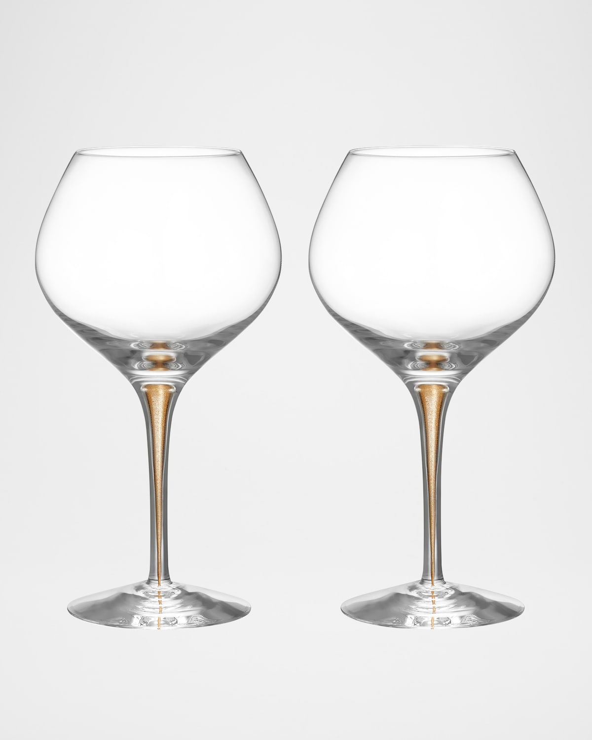 Orrefors Intermezzo Gold Martini Glasses, Set of 2 | Horchow
