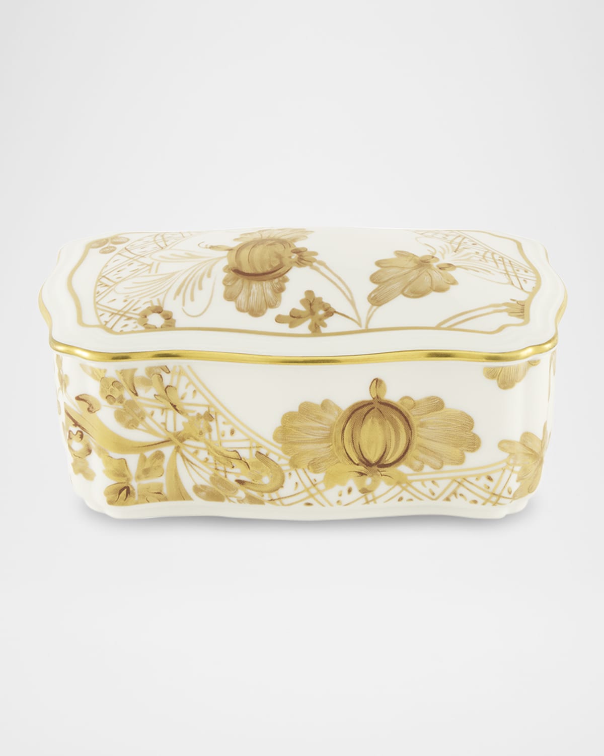 GINORI 1735 Oriente Italiano Meringa Trinket Box with Cover | Horchow
