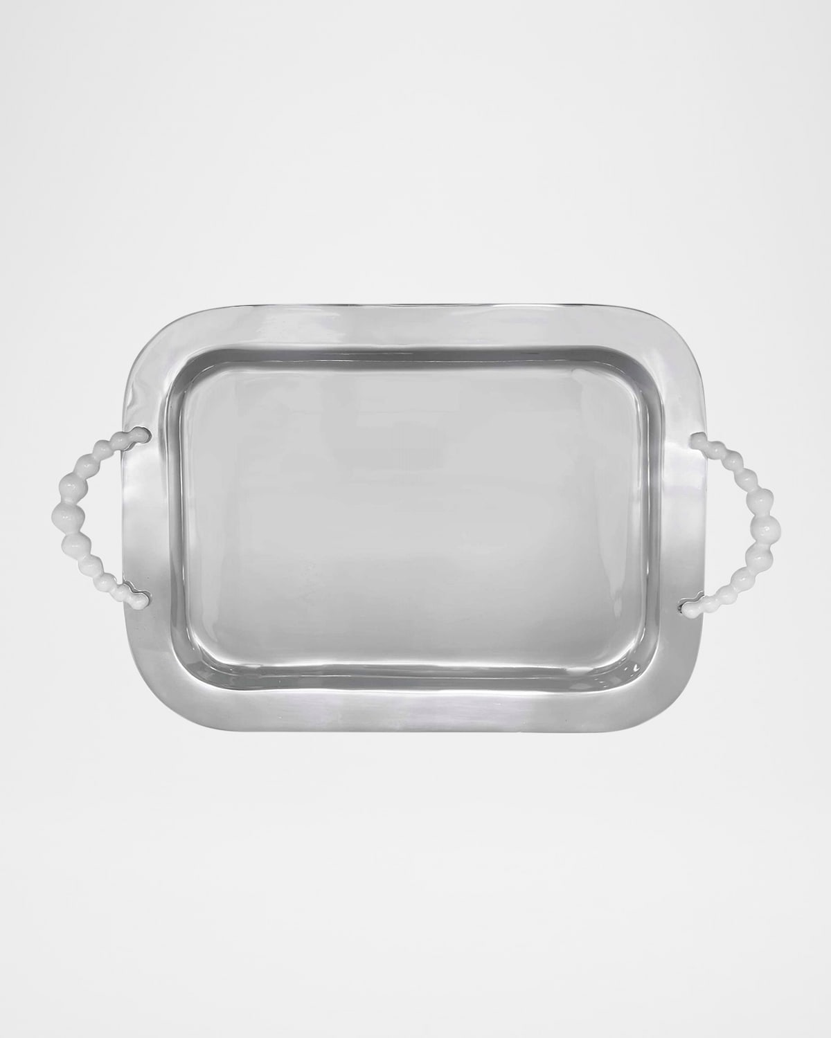 Mariposa Pearled Rectangular Handled Service Tray | Horchow
