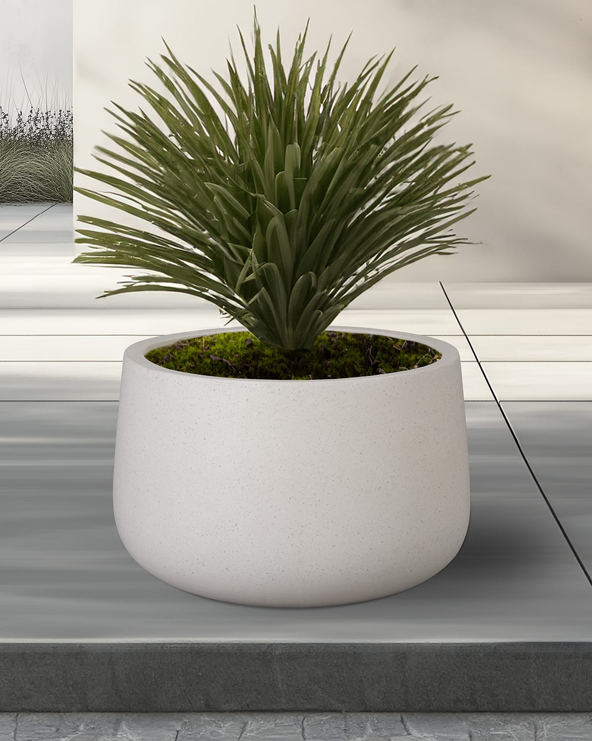 Emissary Trading Low Opus Terrazzo Gray 20" Planter | Horchow
