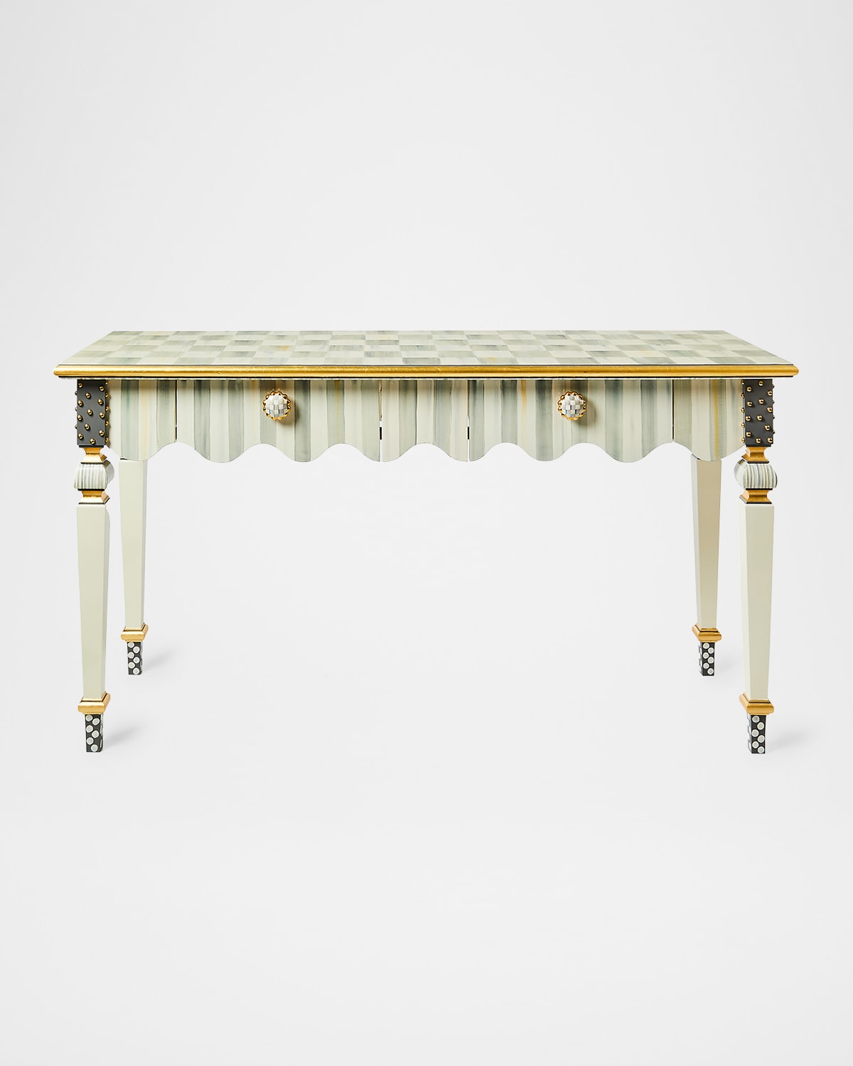 MacKenzie-Childs Field Study Check Console Table | Horchow