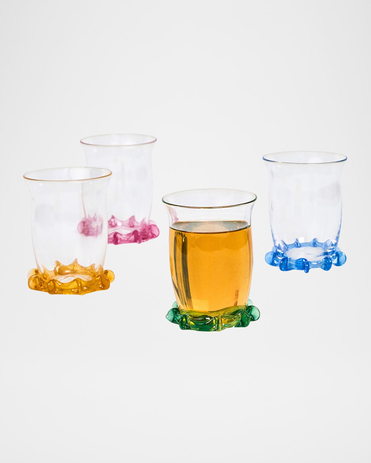 Bistro Ikat Pink Highball Glasses, Set of 4 | Horchow