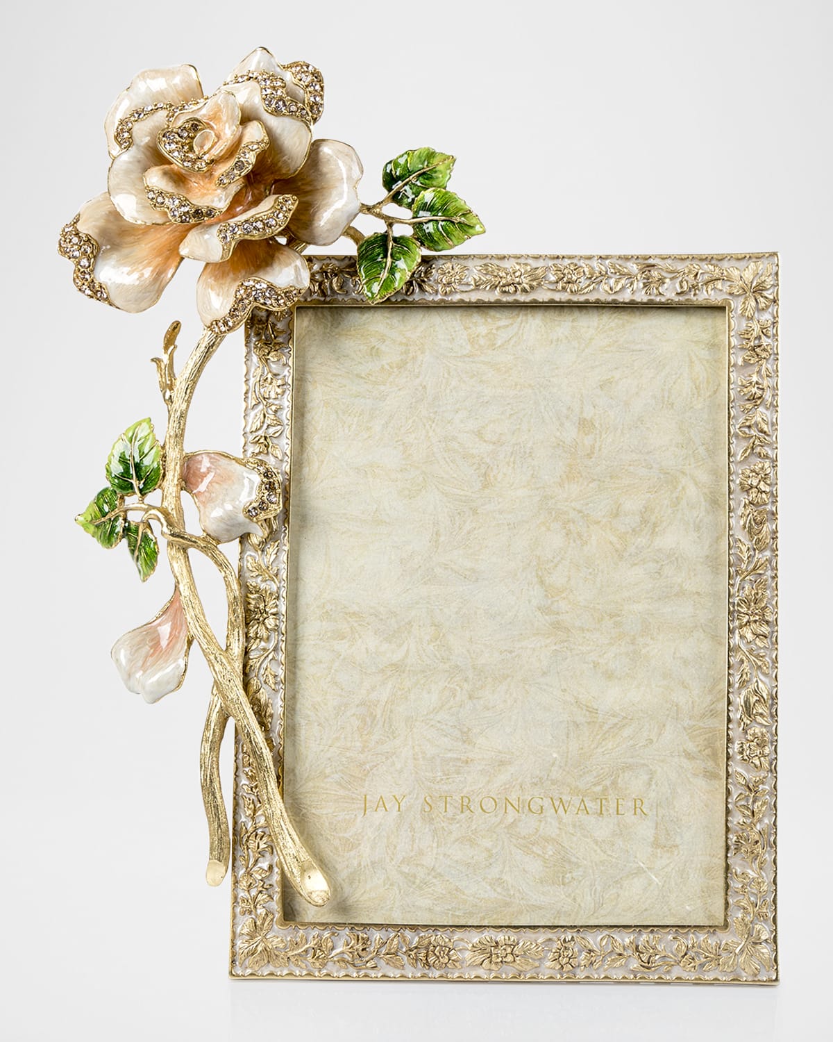 Jay Strongwater Kaylee Rose Picture Frame, 3" x 4" | Horchow