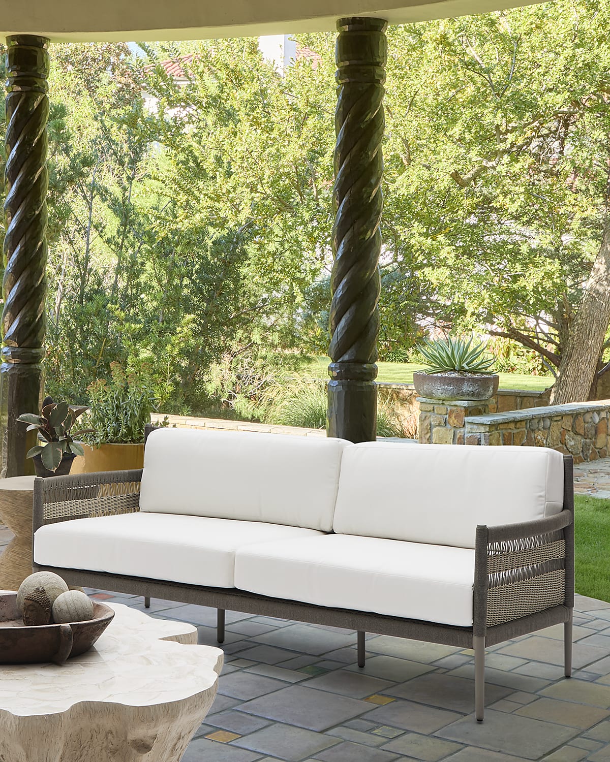 Palecek Carter Outdoor Sofa | Horchow