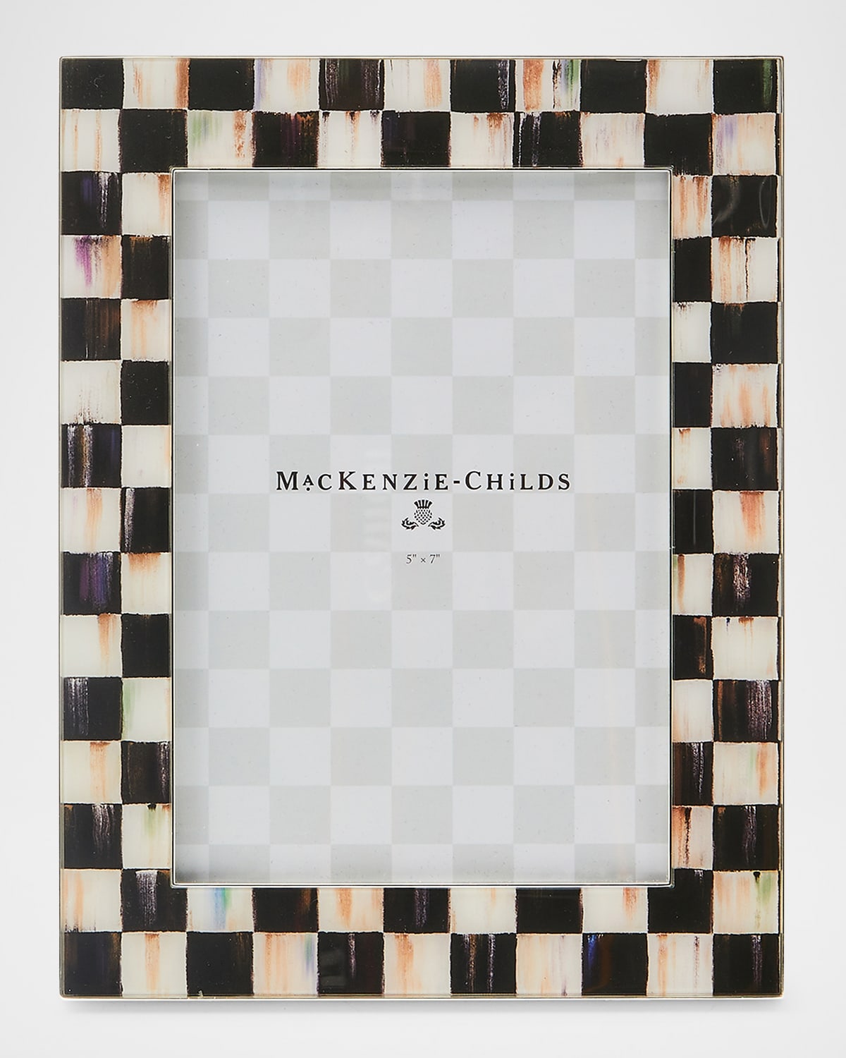 MacKenzie-Childs Rosy Check Picture Frame, 5" x 7" | Horchow