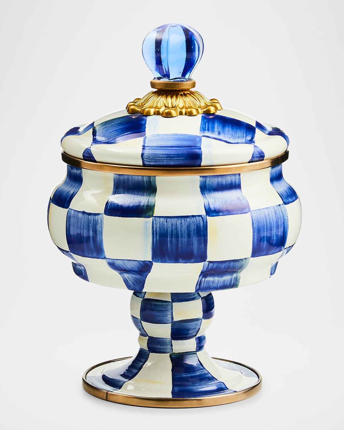 MacKenzie-Childs Courtly Check Butterfly Pot Climber | Horchow