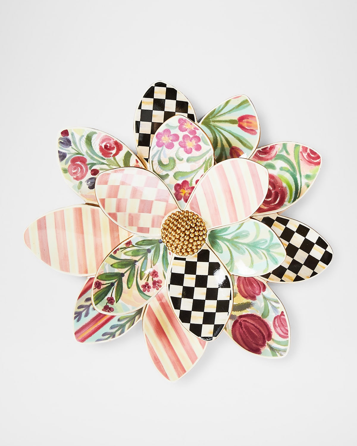 MacKenzie-Childs Rosy Check Wall Decor Butterflies, Set of 2 | Horchow