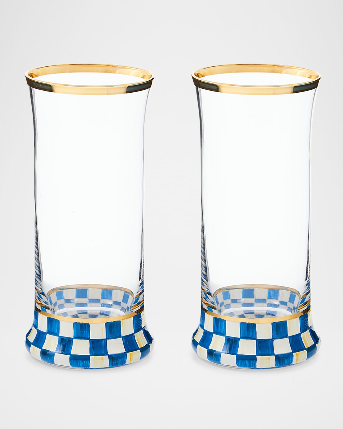 MacKenzie-Childs Royal Check Wine Glass | Horchow