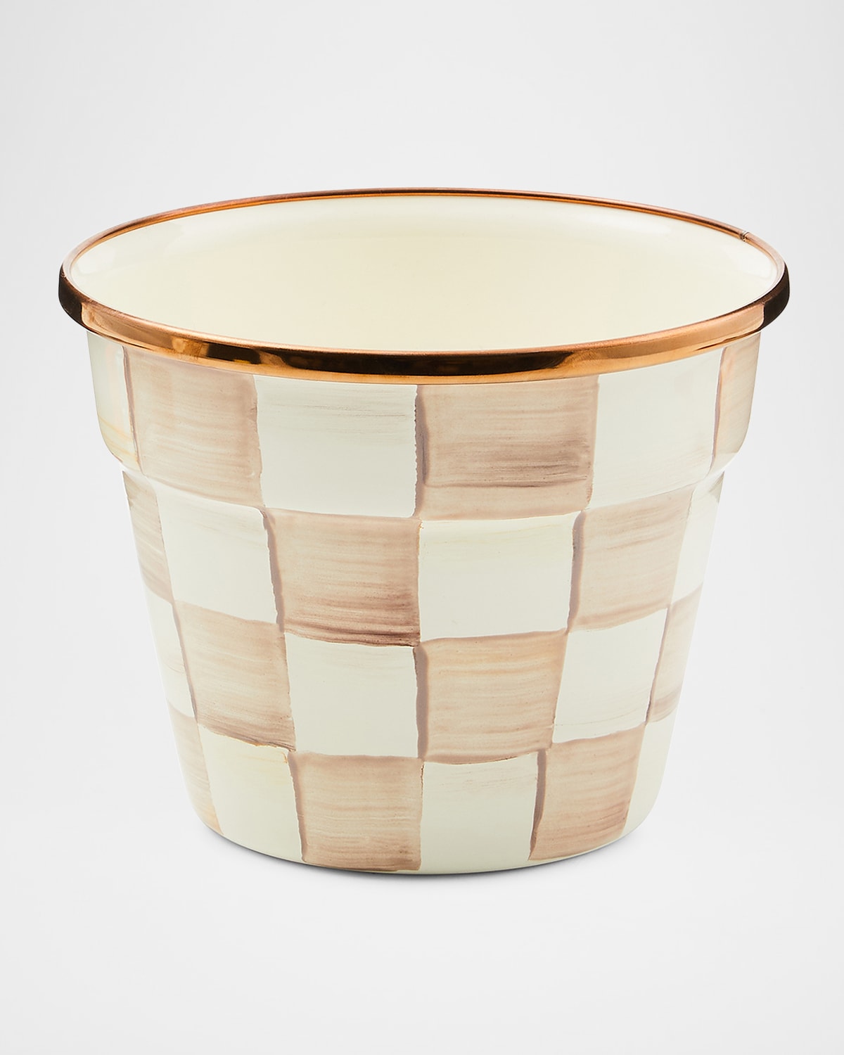 MacKenzie-Childs Rosy Check Herb Pots, Set of 3 | Horchow