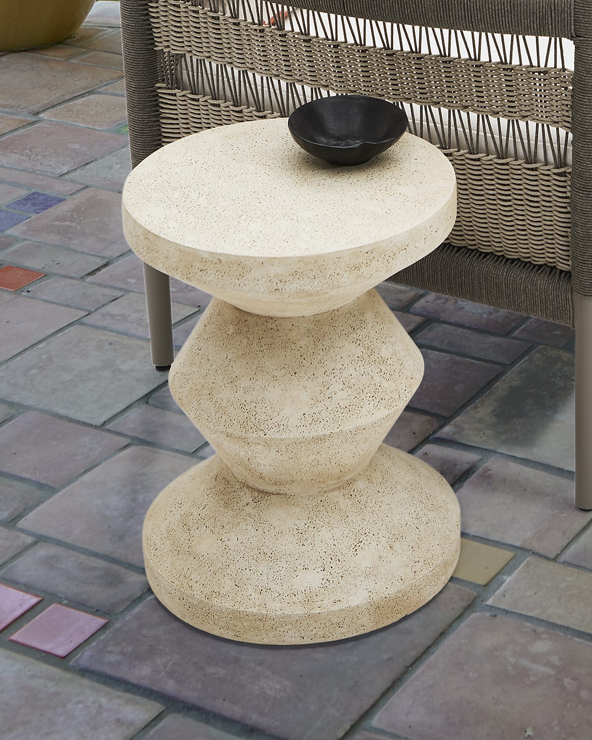 Neiman Marcus Ruffle Outdoor Garden Seat | Horchow