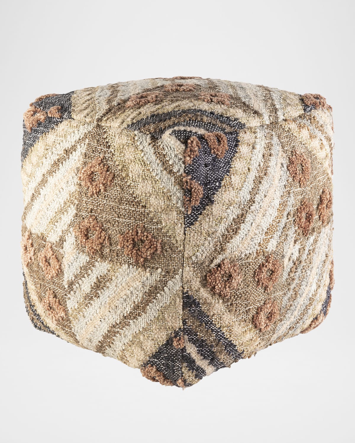 Surya Tunisia Hand-Knotted Pouf | Horchow