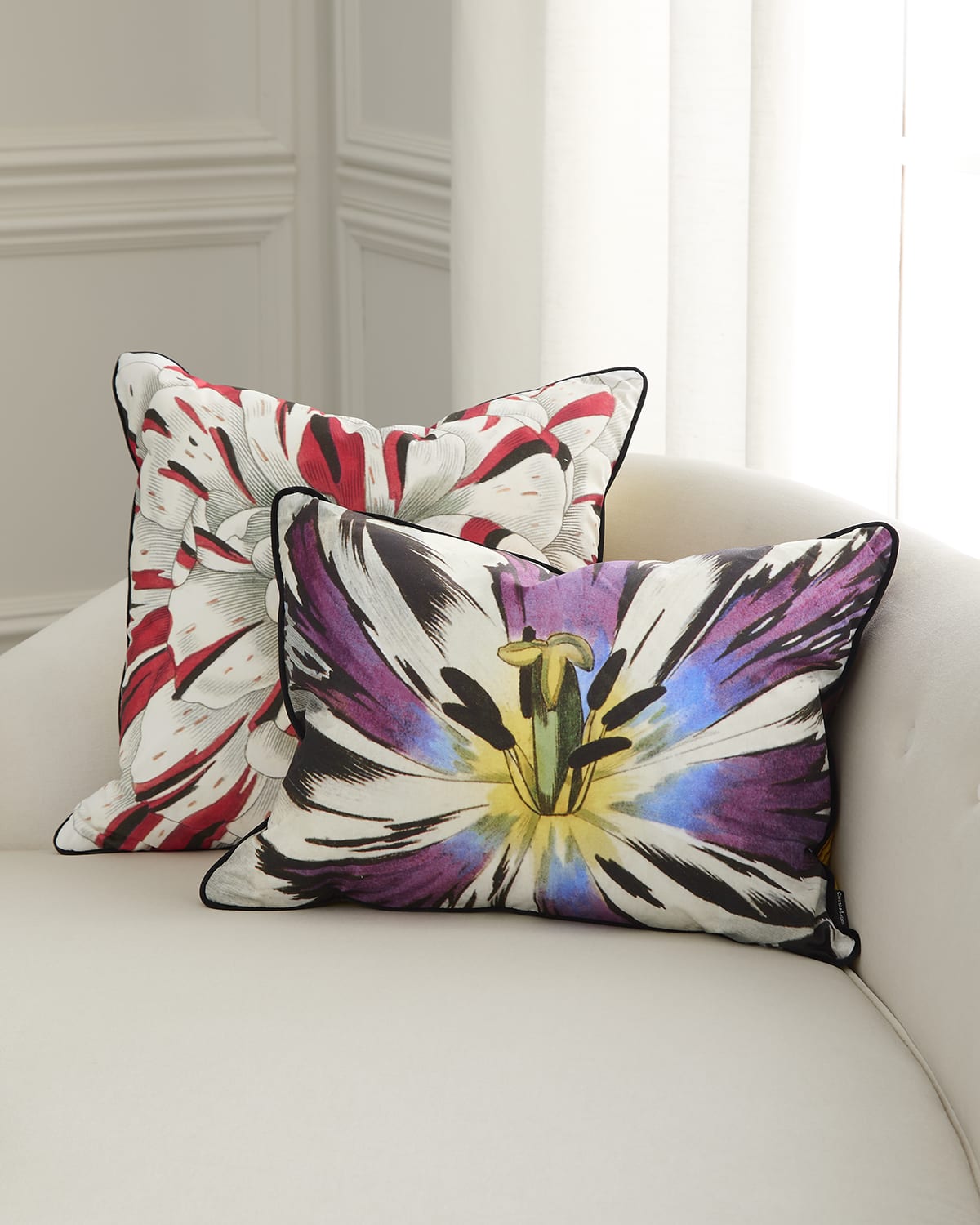 Christian Lacroix Fleurs Jumelles Decorative Pillow, 18" x 24" | Horchow
