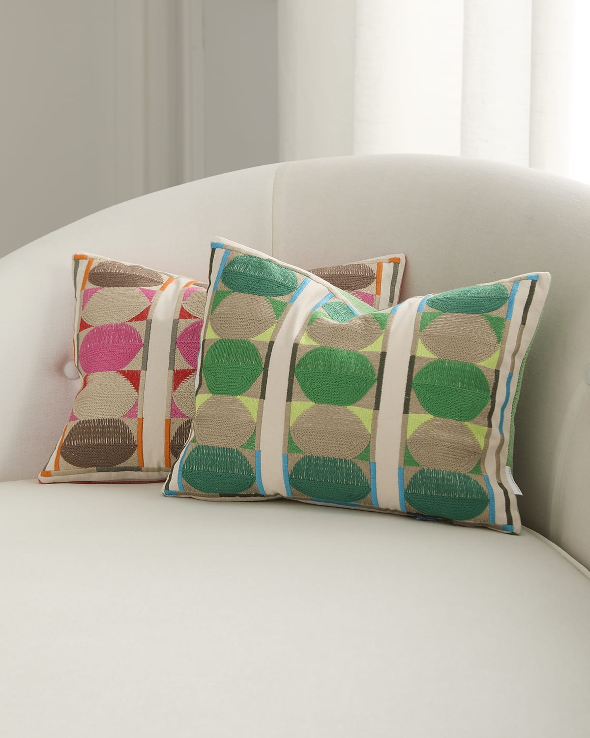 Designers Guild Isabella Embroidered Decorative Pillow, 18" x 24" | Horchow