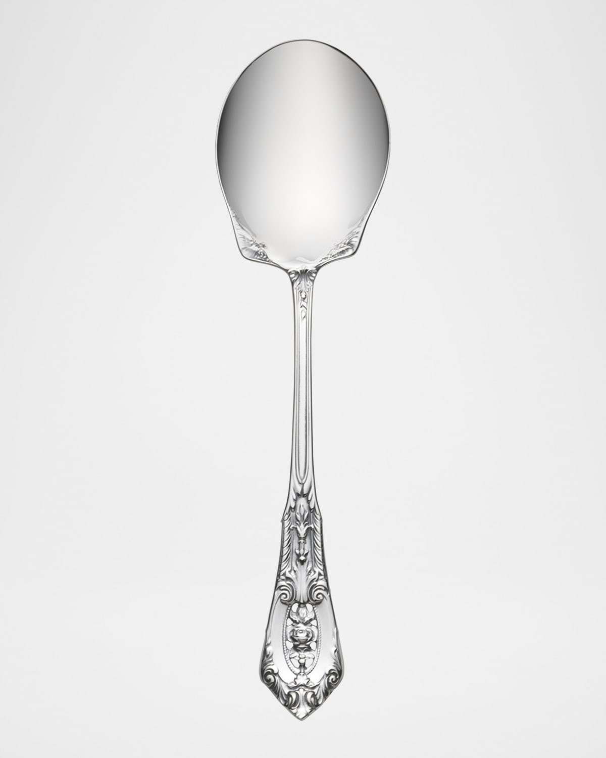 Wallace Silversmiths Rose Point Dessert Spoon | Horchow