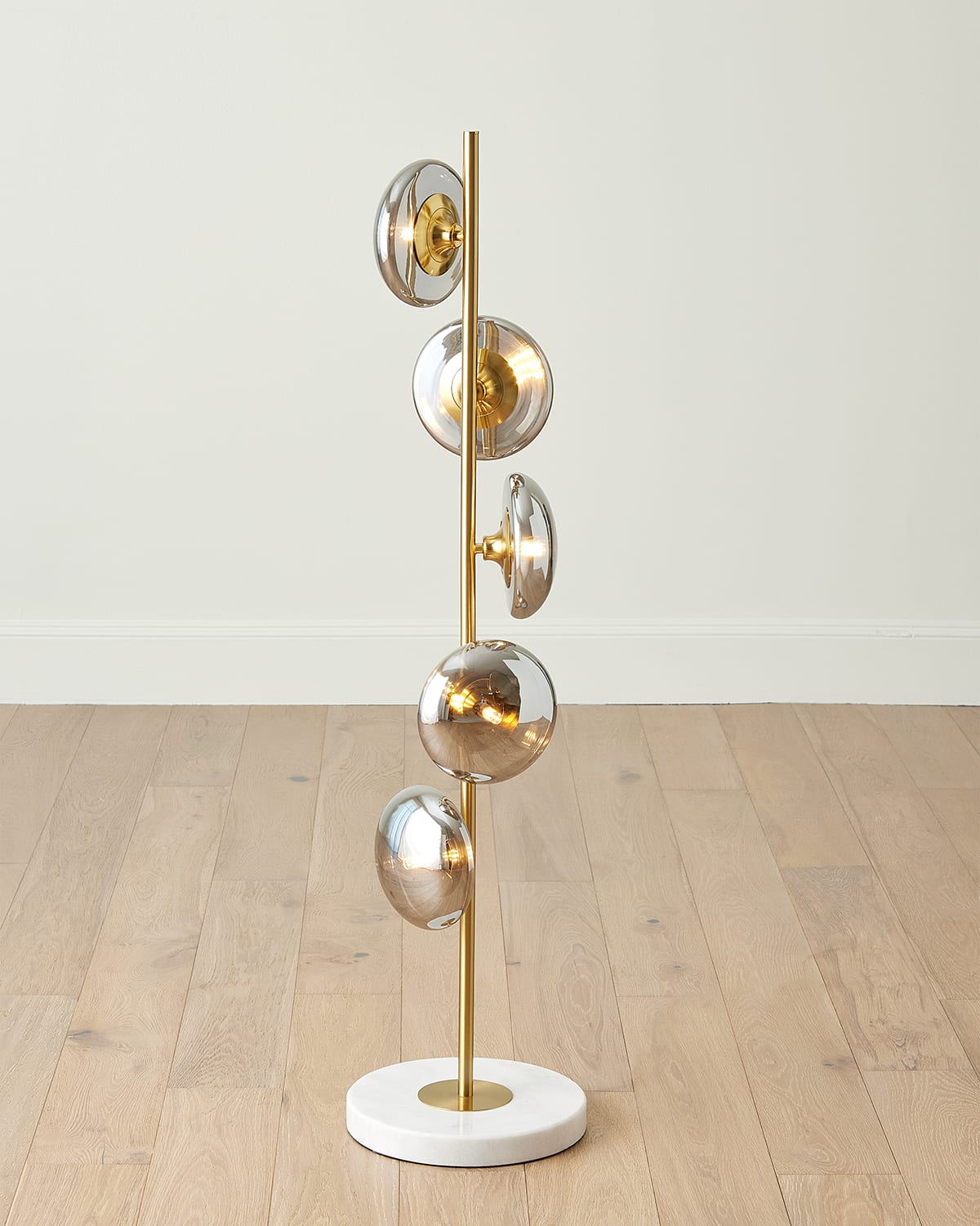Global Views Brass Spot Floor Lamp | Horchow