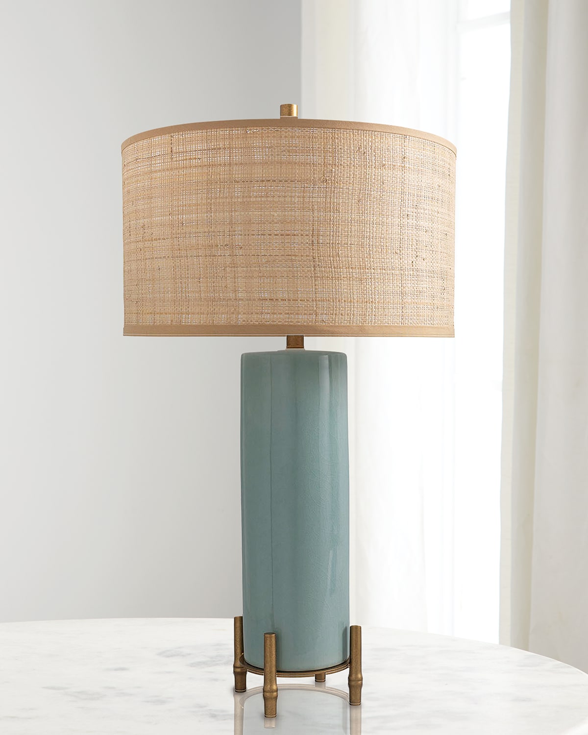 Port 68 Richmond Damask 33" Table Lamp | Horchow