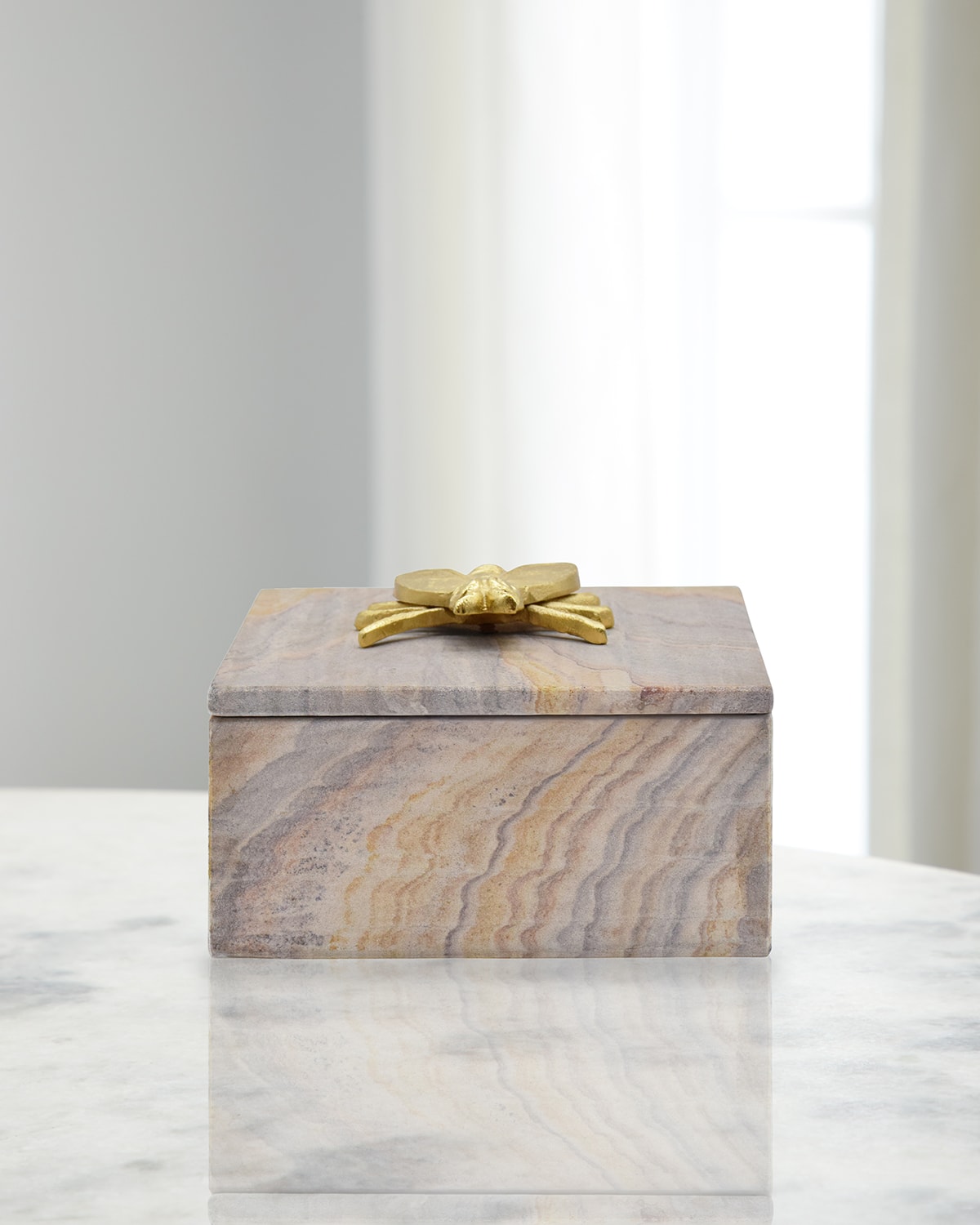 Worlds Away Snape Marble Snake Box | Horchow