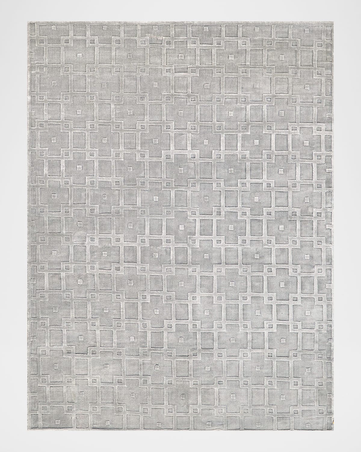 Exquisite Rugs Velutto Hand-Loomed Light Silver Rug, 4' x 6' | Horchow