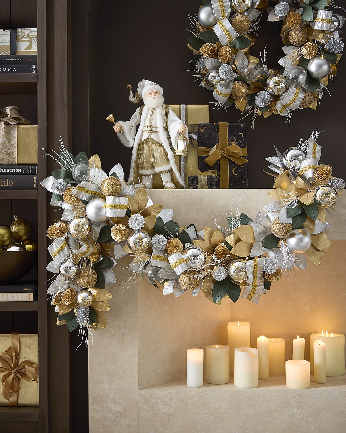 Neiman Marcus Pre-Lit Spiritual Christmas Garland, 72" | Horchow