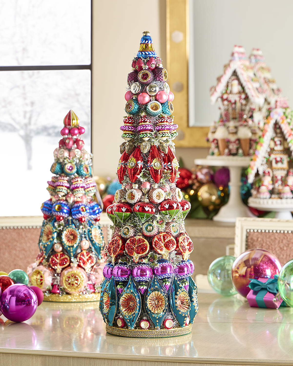 Sweet Savannah Medium Holiday Candy Tree, 18" | Horchow