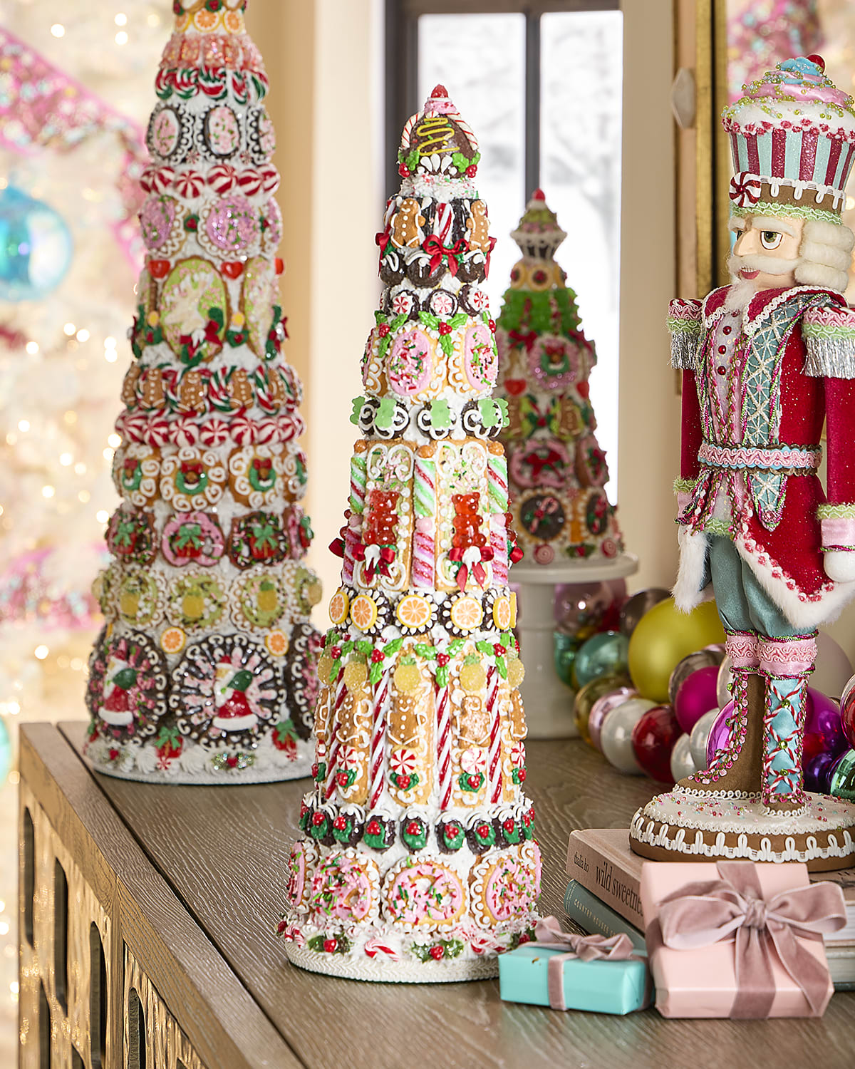 Sweet Savannah Small Holiday Candy Tree, 12" | Horchow