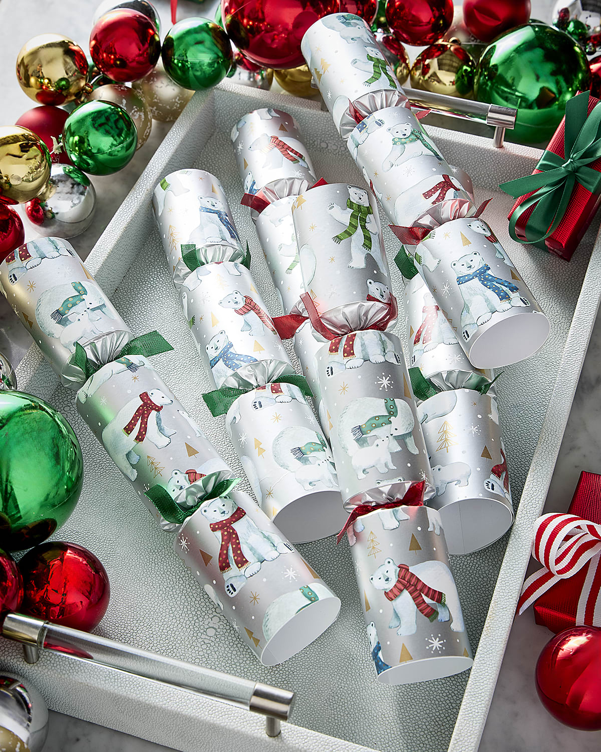 Robin Reed Metallic Christmas Crackers | Horchow