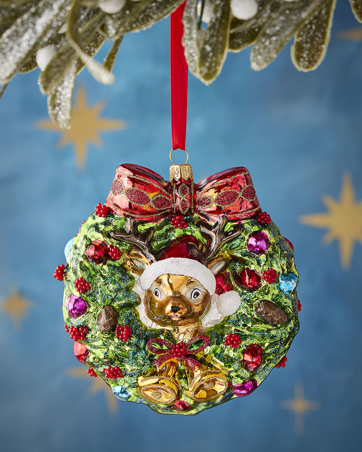 John Huras Reindeer and Sleigh Ornament | Horchow