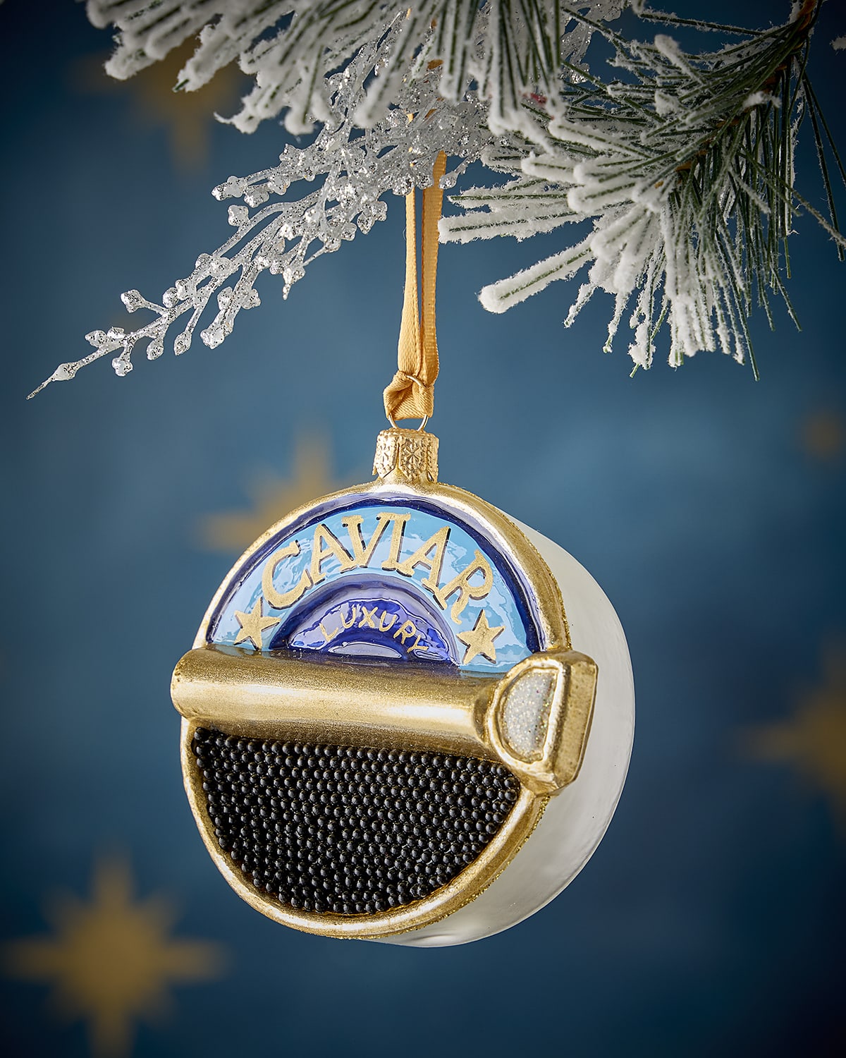 Neiman Marcus Fishing Santa Christmas Ornament | Horchow