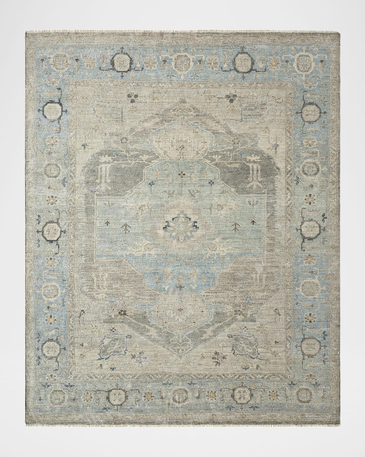 Haven & Loom Cyan Sky Hand-Knotted Rug, 12' x 15' | Horchow