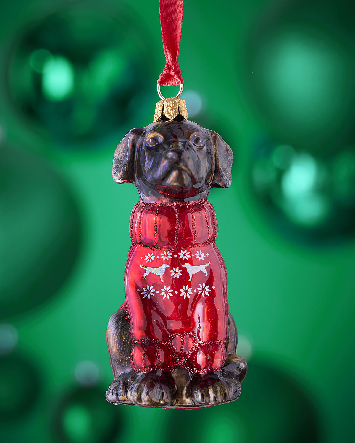 Joy To The World Collectibles Chocolate Lab Dog Christmas Ornament ...